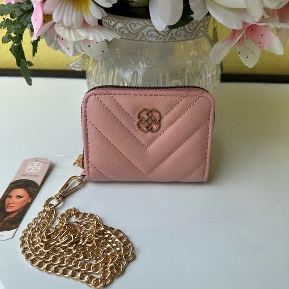 Daisy Fuentes | Bags | New Pink Daisy Fuentes Small Zip Around Wristlet ...